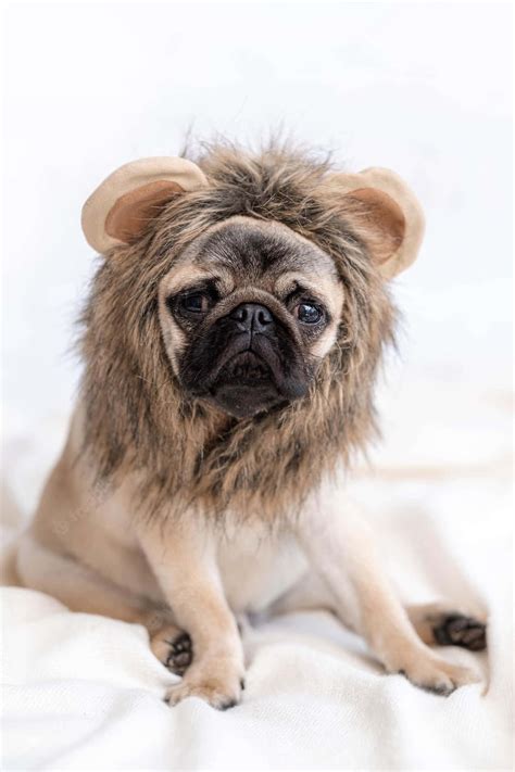 Download Funny Pug Lion Costume Picture