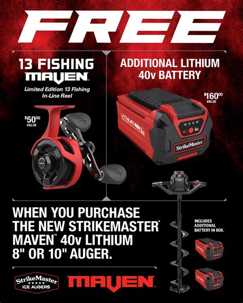 Usa Only Get A Free Limited Strikemaster Ice Augers Facebook