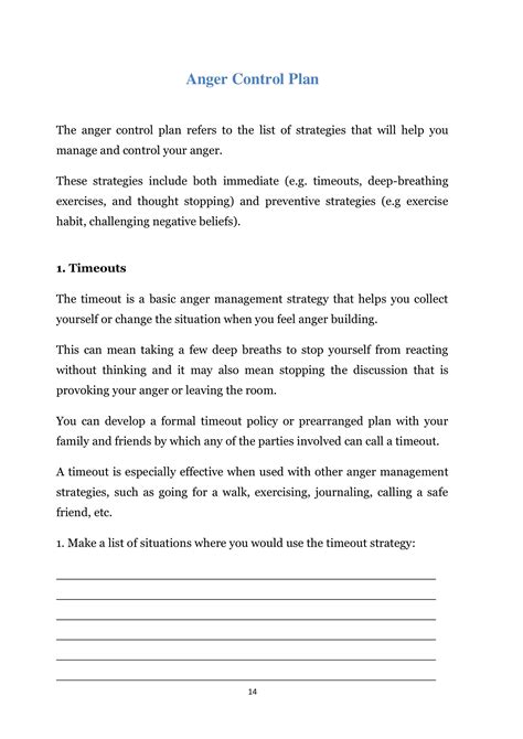 Manage Your Anger Worksheets Payhip Anger Worksheets Anger