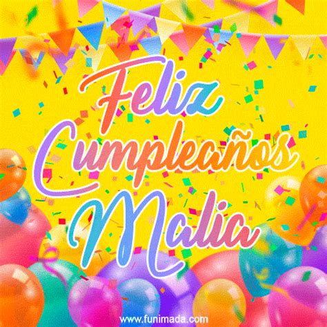 Feliz Cumpleaños Malia Animated Birthday  Download On