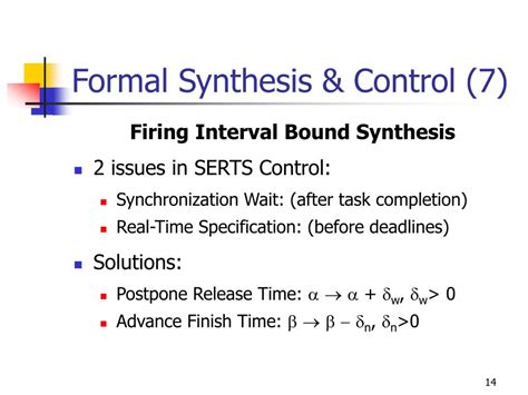 Ppt Formal Synthesis And Control Of Soft Embedded Real Time Systems