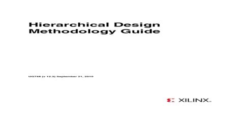 Download Pdf Hierarchical Design Methodology Guide