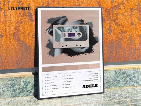 Adele 21 Album Cover Poster For Home Room Decor Cassette Timezily