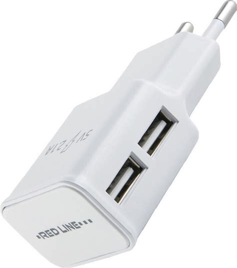 Сетевое зарядное устройство Red Line RAZ-353558, 10 Вт, USB 2.0 Type-A ...