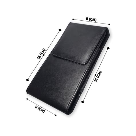 Suporte Para Celular Smartphone Com Clip Para Cinto Couro Sintético Tela 65 Polegadas Capa