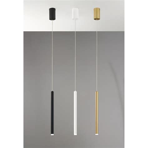 Led Pype S1 Ner κρεμαστό φωτιστικό Led σωλήνας της Fan Europe με μήκος 41cm