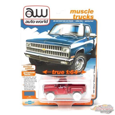 Chase Car Chevrolet Silverado Stepside 10 Pickup 1981 Bleu Moyen