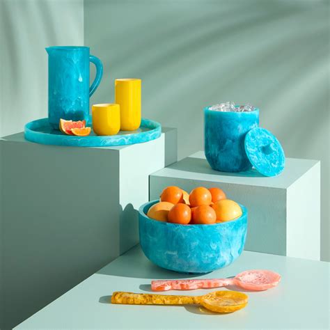 Mustique Ripple Salad Serving Set Jonathan Adler