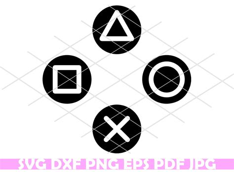 Playstation Buttons Png Playstation Button Design Assets Free