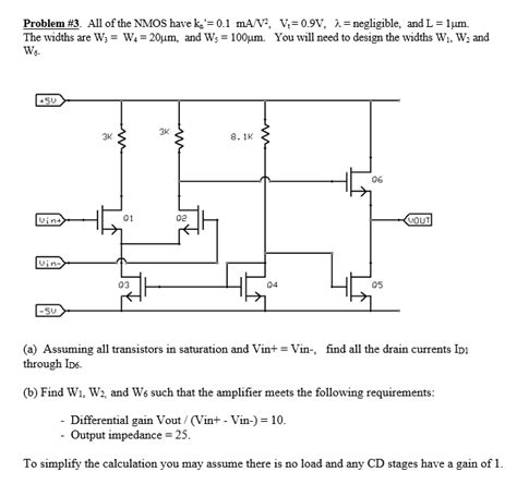 Solved Problem 3 ﻿all Of The Nmos Have