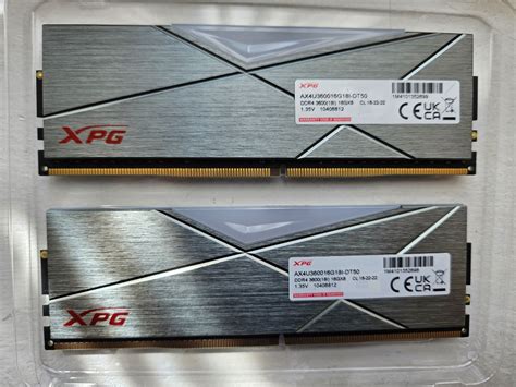 Xpg Spectrix D50 Ram 32gb Ddr4 3600 16x2 Computers And Tech Parts And Accessories Computer Parts