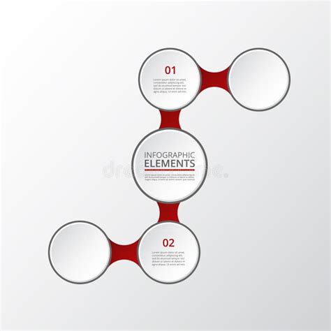 Vector Molecule Template For Presentation Stock Illustration