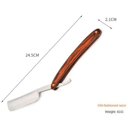 Classic Shave Razor Colored Wood Razor Old Fashioned Razor Manual