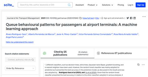 Queue Behavioural Patterns For Passengers At Airport Terminals A