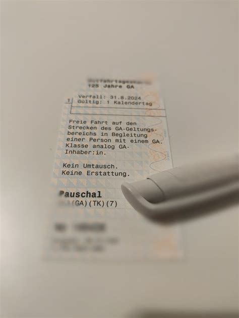 Sbb Mitfahrtageskarte Ga Kaufen Auf Ricardo