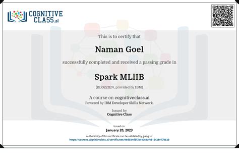 Ibm Bd0221en Certificate Cognitive Class