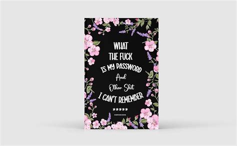 Password Book Large Print Alphabetical Internet Organizer With Funny