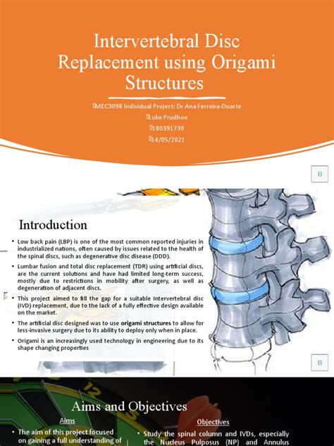 Intervertebral Disc Replacement Using Origami Structures Pdf Musculoskeletal System