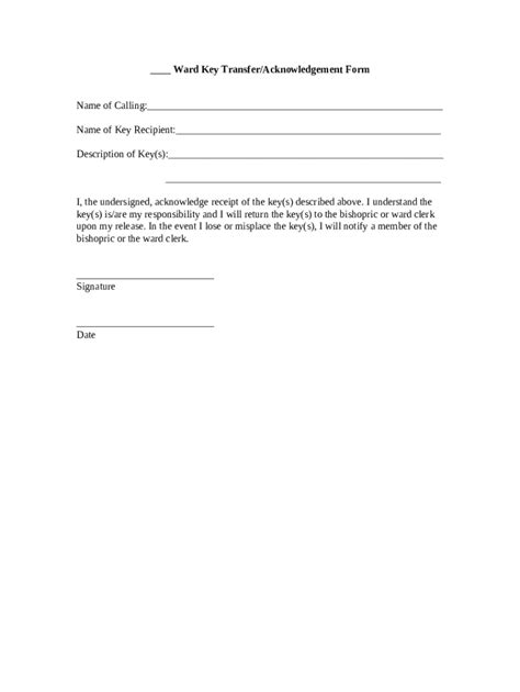 Eagan Ward Key Transfer Church Of Jesus Christ Tech Lds Doc