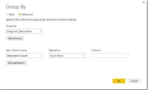 Query Editor Group By Will Not Count Rows To Creat Microsoft