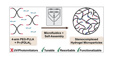 Microfluidic Assembly Of Degradable Stereocomplexed Hydrogel Microparticles Journal Of The
