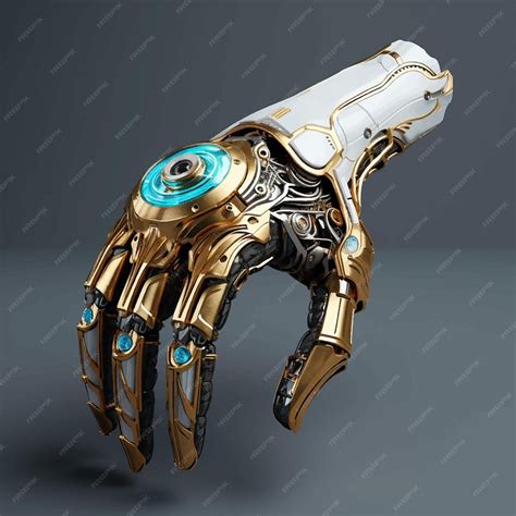 Premium Vector Futuristic Robot Hand Cyborg Technology Artificial Science Arm Future Machine
