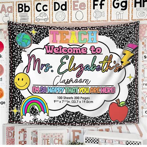 Custom Classroom Tapestry Classroom Decor Classroom Composition