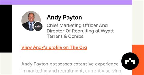 Andy Payton Chief Marketing Officer And Director Of Recruiting At