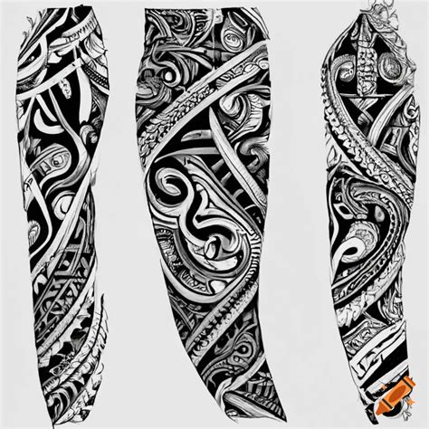 Tribal Sleeve Tattoos Stencils
