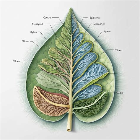 Cross Section Of A Leaf Micro Level Parts Of Leaf Botany And Its