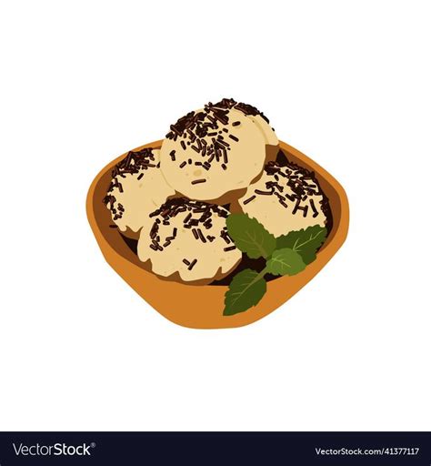 Kue Cubit Indonesian Food Design Vector Image On Vectorstock Food Design Art Sketchbook