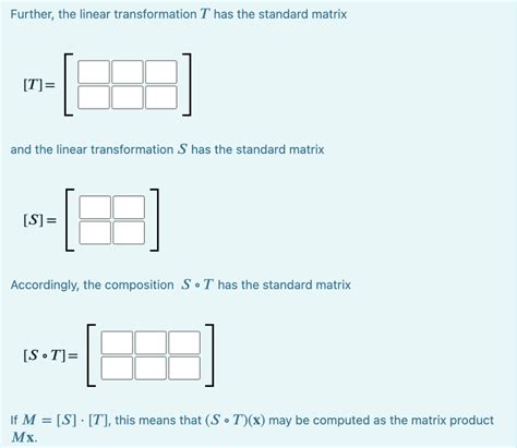 Solved Consider The Linear Transformations T R³ S R² →