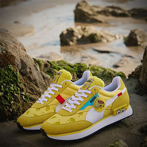 Puma × Spongebob 360 Magazine Green Design Pop News