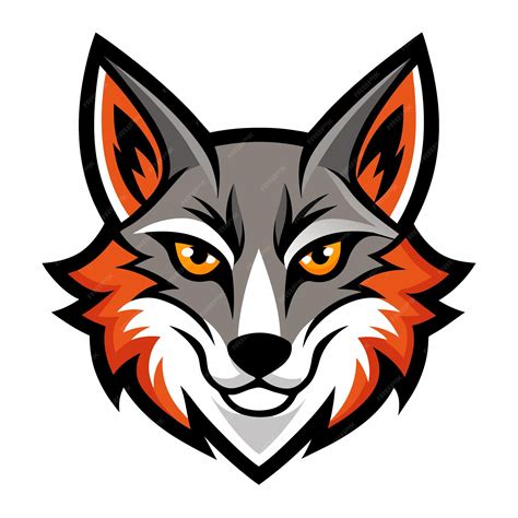 Premium Vector Coyote Face Logo Vector Illustration