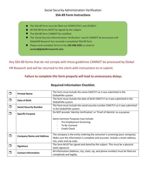 Ssa 89 Form Fill Out And Sign Printable Pdf Template Airslate Signnow