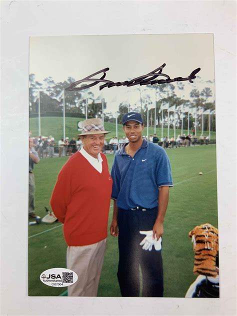 Lot Detail Sam Snead Signed Original Photograph With Tiger Woods Jsa