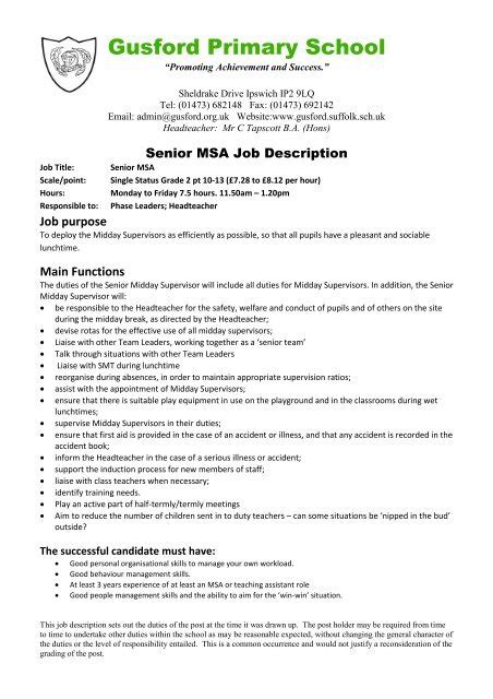 Midday Supervisor Lunchtime Supervisor Cover Letter Top 8 Lunchroom Supervisor Resume Samples