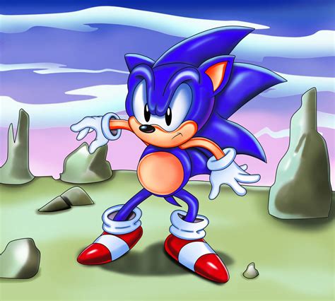 Sonic Genesis Toei Style Pose By Classicsonicsatam On Deviantart