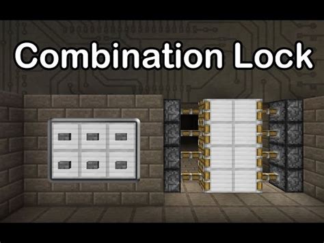 Minecraft Combination Lock 1000 Subscribers Special Compact Secure