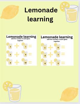 Lemonade Learning By My Mom Is A Teacher Tpt
