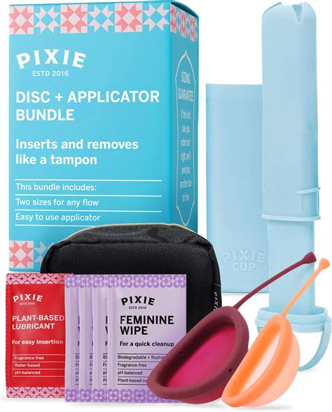 2 Menstrual Discs And Applicator Bundle No Metals Or