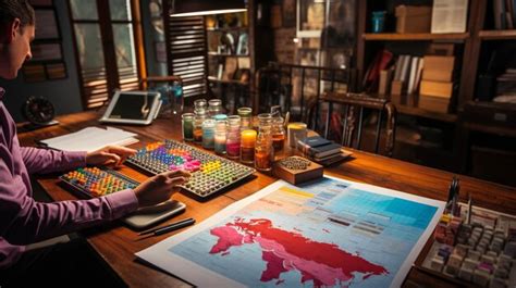 Premium Ai Image Many Things On The Table Assorted Items Cluttered