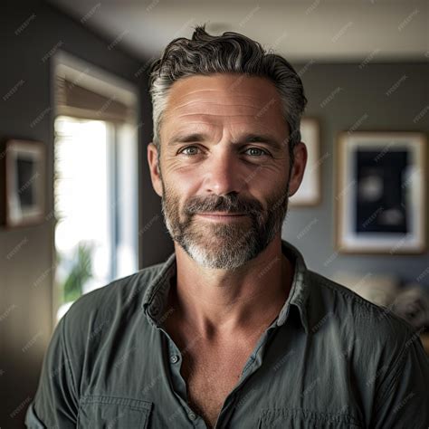 Premium Photo Portrait Of 45 Year Old Man