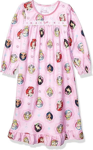 Disney Princess Girls Long Sleeve Nightgown Pajamas Clothing
