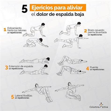 5 Ejercicios Para Aliviar El Dolor De Espalda Artofit