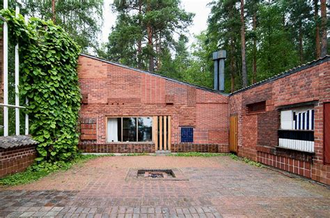 Muuratsalo Experimental House By Alvar Aalto Vintage Brick Wall