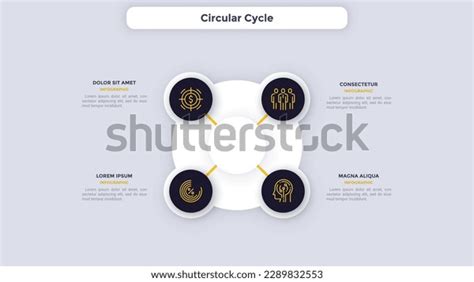 Circular Cycle Corporate Staff Productivity Infographic Stock Vector Royalty Free 2289832553