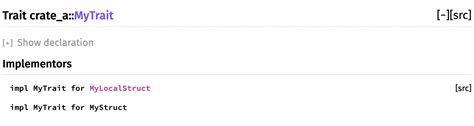 Rustdoc Downstream Implementors Are Not Linked To · Issue 78615