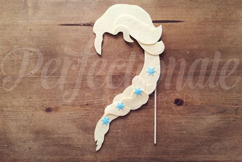 Braided Princess Prop Felt Princess Hair Prop Princess Etsy