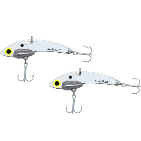 Steelshad Mini Blade Bait White Shad 1 4oz 1 3 4in 2pk Sportsman